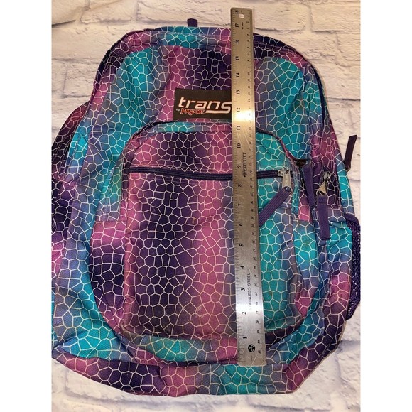 Jansport | Bags | Jansport Trans Purple Pink Blue Backpack Bag | Poshmark